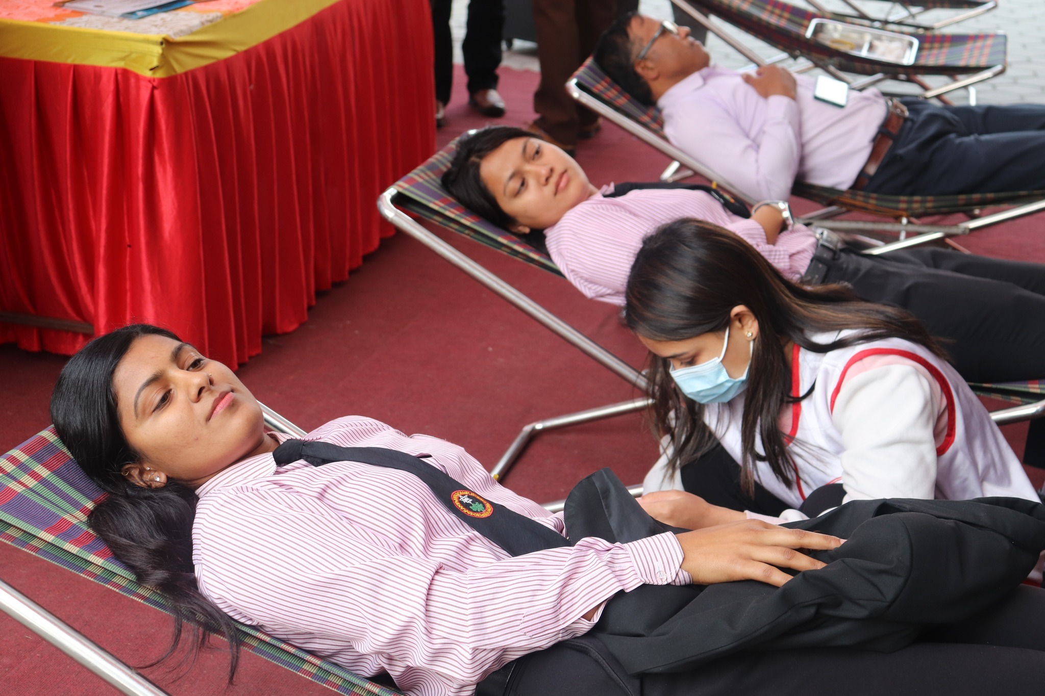 Blood donation program organized in Kanya Campus Pokhara by Lions Club ...
